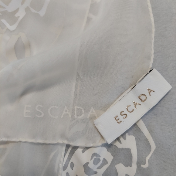 Escada | Accessories | Escada Large Silk Scarfwrap | Poshmark